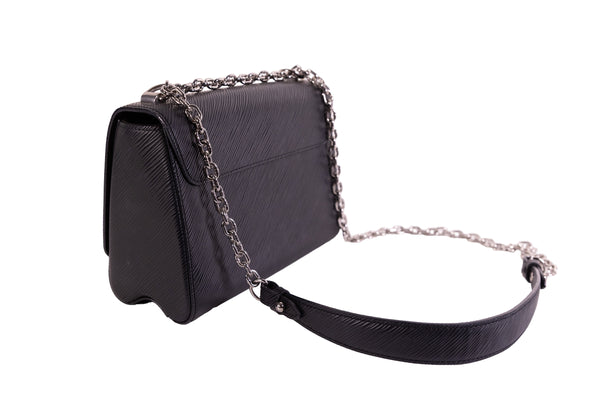 Louis Vuitton Surène Mono Brown Monogram Black Leather Shoulder Bag ...