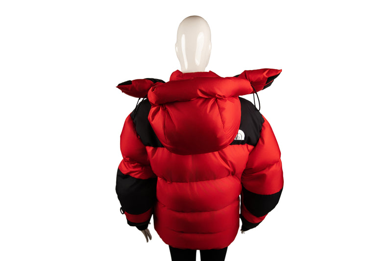 Pre-Owned The North Face Red Black Expedition Puffer Coat Size Small ...
